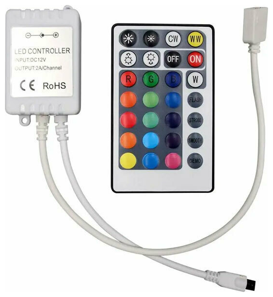 V-TAC Controller-Dimmer DC 12V/120W – 24V/240W για RGB+CCT Ταινίες LED ...
